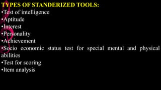 personality achievement interest test | PPTX
