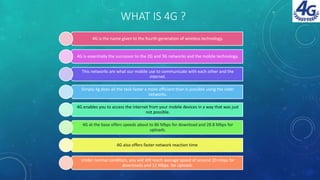 Seminar on 4g | PPTX | Internet | Computing
