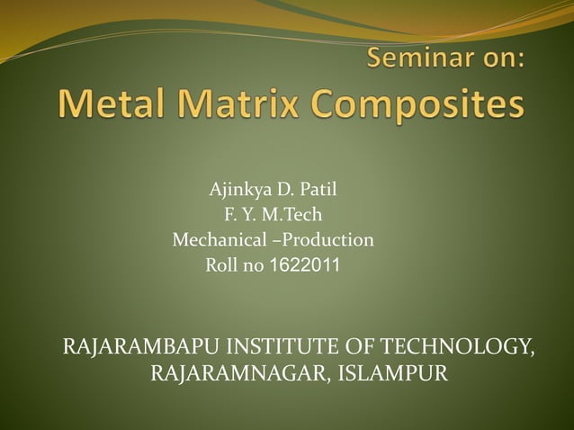 Metal Matrix Composites | PPT