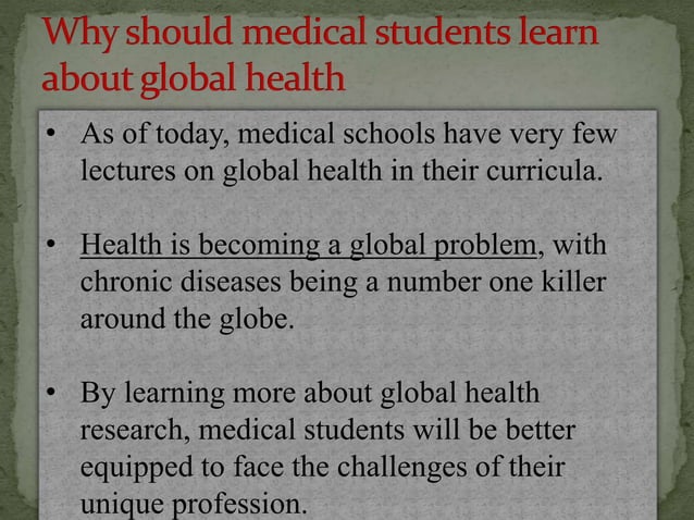 Global Health Care Challenges and Trends | PPTX