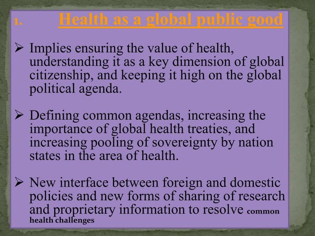 Global Health Care Challenges and Trends | PPTX