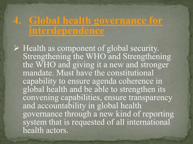 Global Health Care Challenges and Trends | PPTX