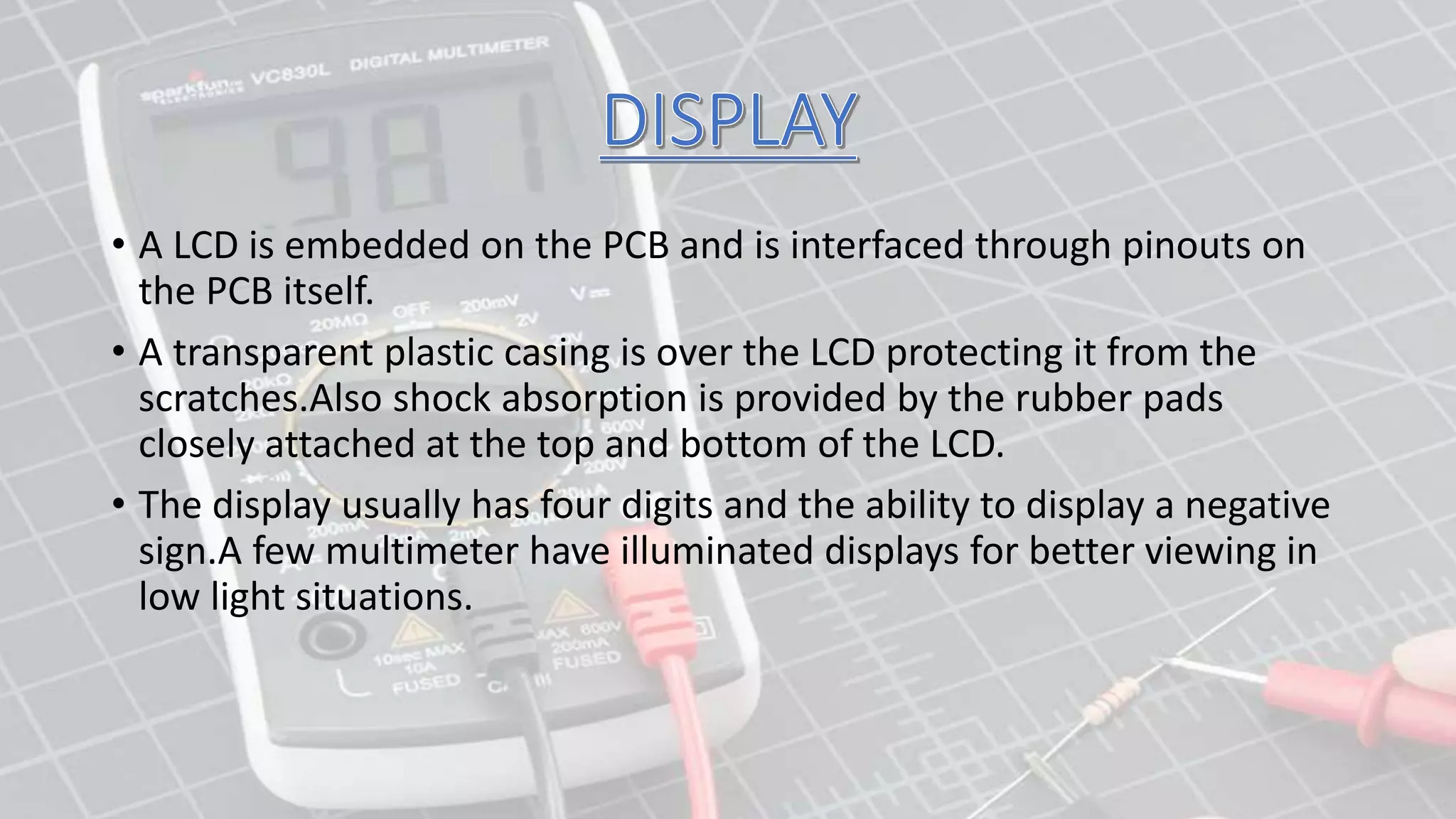 DIGITAL MULTIMETER PPT | PPTX