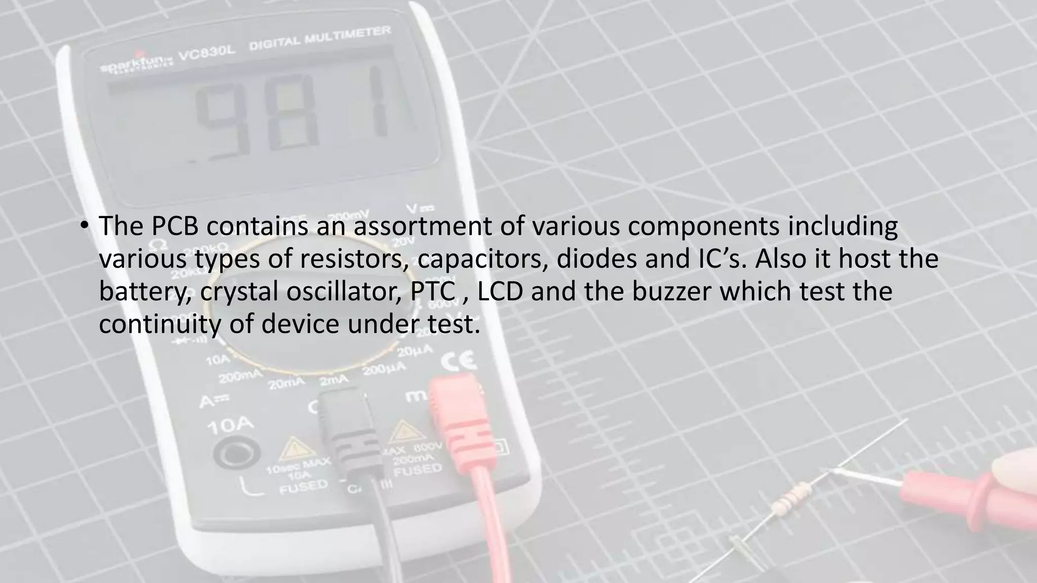 DIGITAL MULTIMETER PPT | PPTX