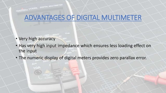 DIGITAL MULTIMETER PPT | PPTX | Physics | Science