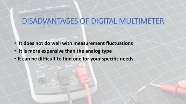 DIGITAL MULTIMETER PPT | PPT