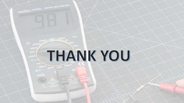 DIGITAL MULTIMETER PPT | PPTX | Physics | Science