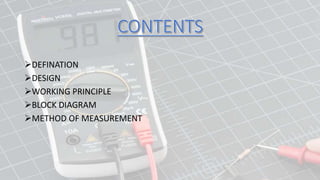 DIGITAL MULTIMETER PPT | PPTX