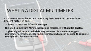 DIGITAL MULTIMETER PPT | PPTX