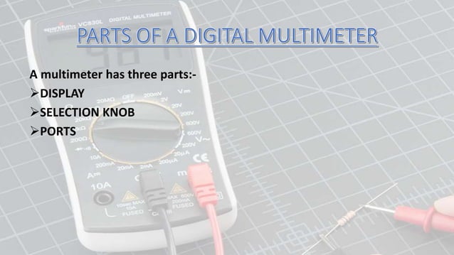 DIGITAL MULTIMETER PPT | PPTX | Physics | Science