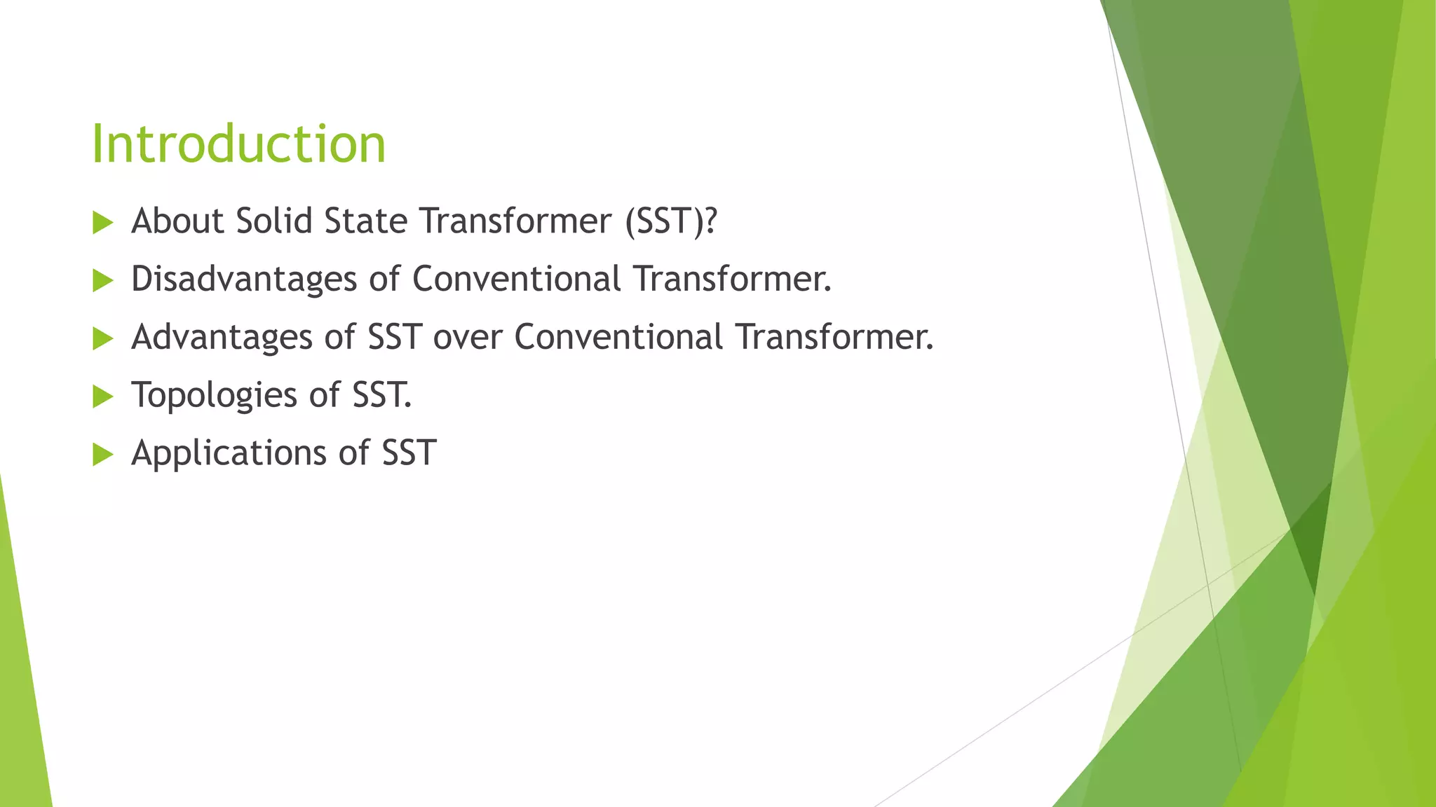 About SOLID STATE TRANSFORMER | PPTX