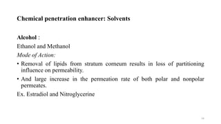 PENETRATION ENHANCER FOR TDDS | PPTX
