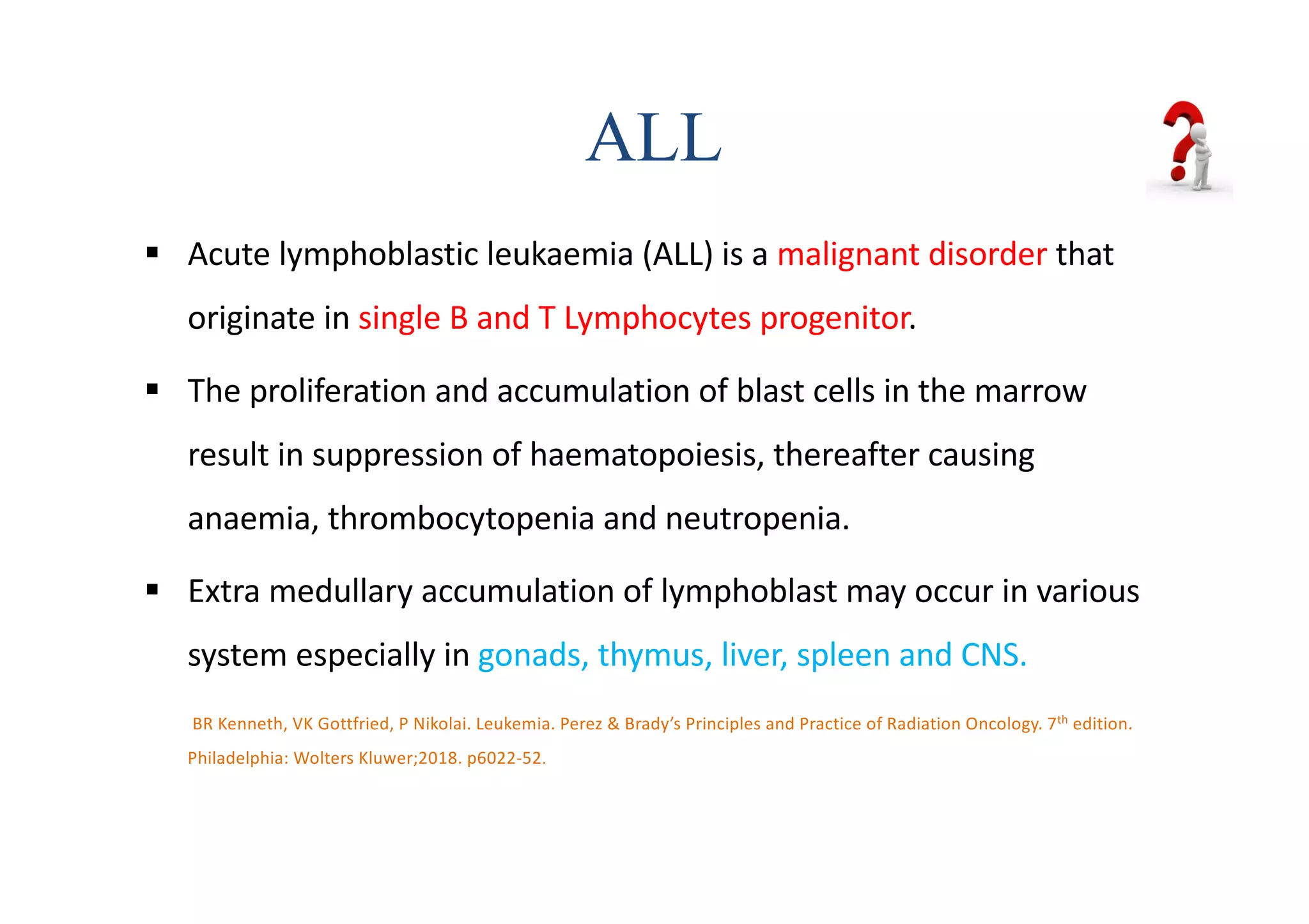 Seminar on acute lymphoblastic leukemia by Dr. Prachi Kalra | PDF ...