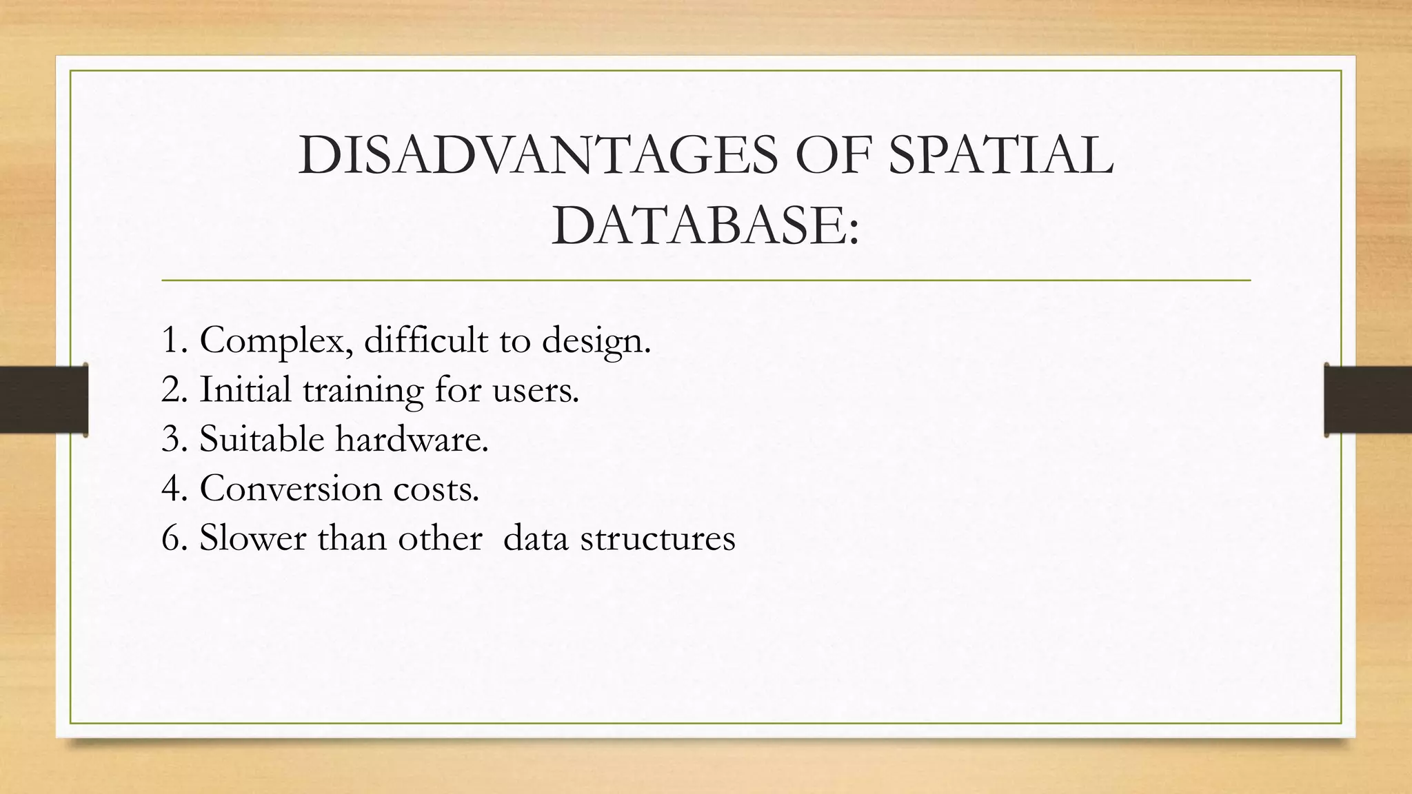 Spatial Database | PPT