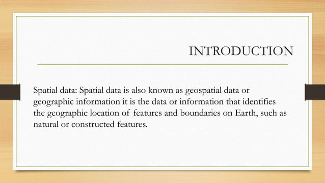 Spatial Database | PPT
