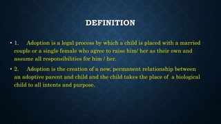 Seminar on adoption | PPTX