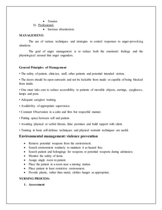 Aggression management | DOCX