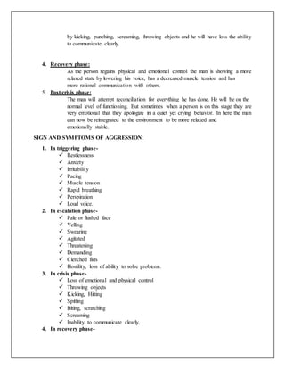 Aggression management | DOCX