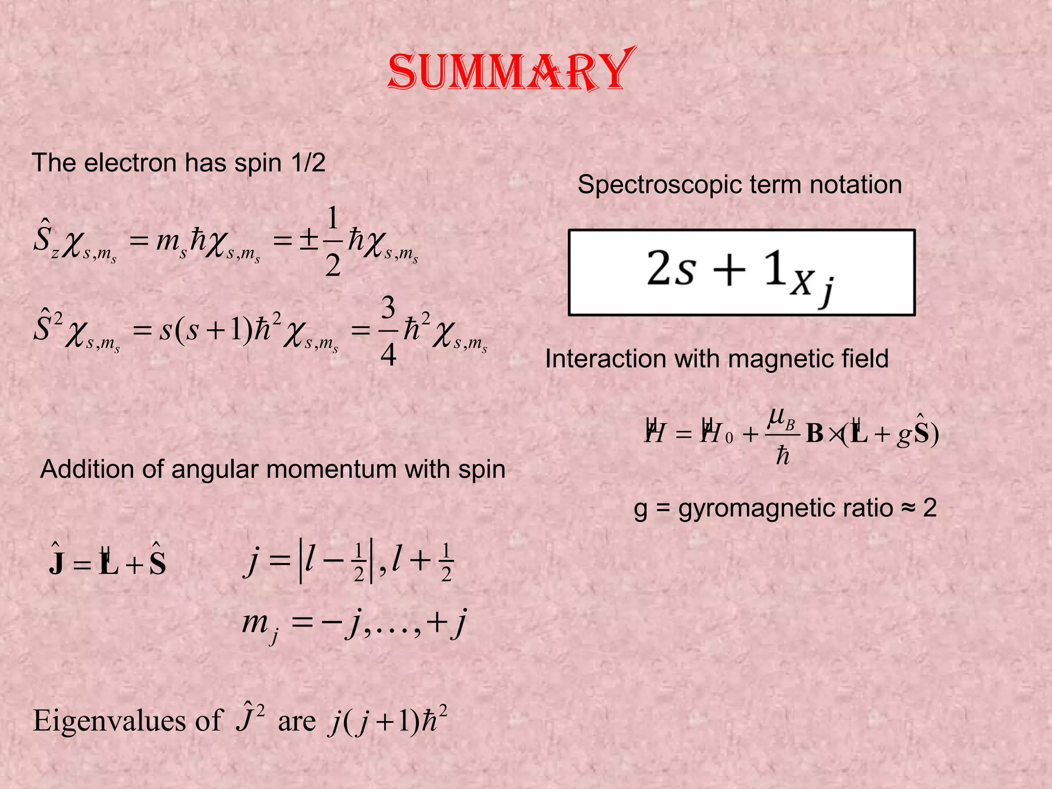 Seminar on angular momentum 2017 18 | PPT | Chemistry | Science