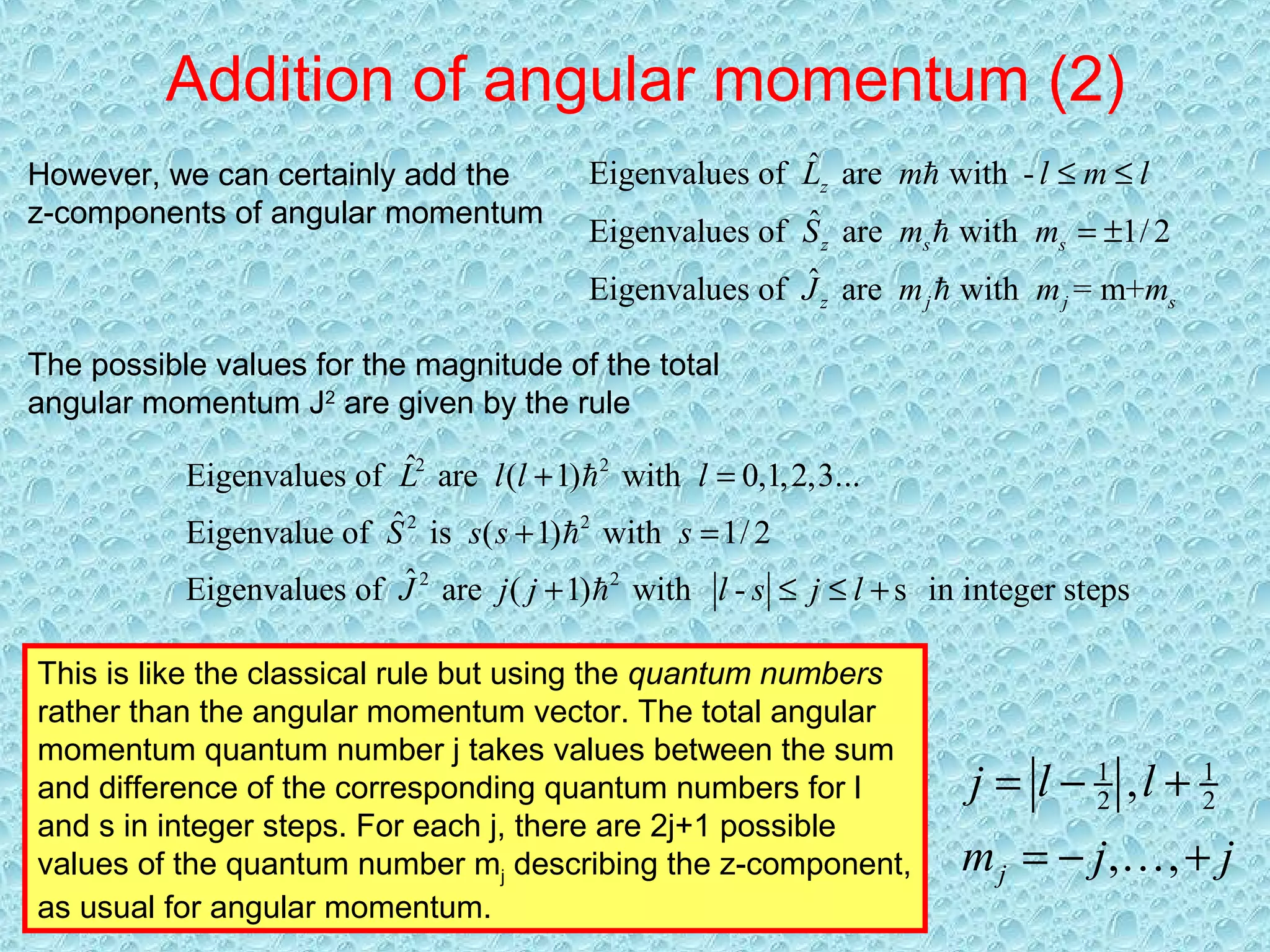 Seminar on angular momentum 2017 18 | PPT