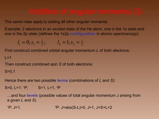 Seminar on angular momentum 2017 18 | PPT
