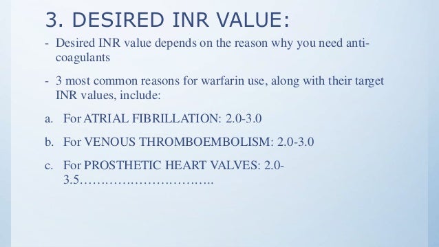 Seminar on ANTI-COAGULANTS and INR