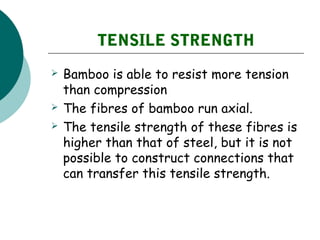 Bamboo as a Building Material | PPT