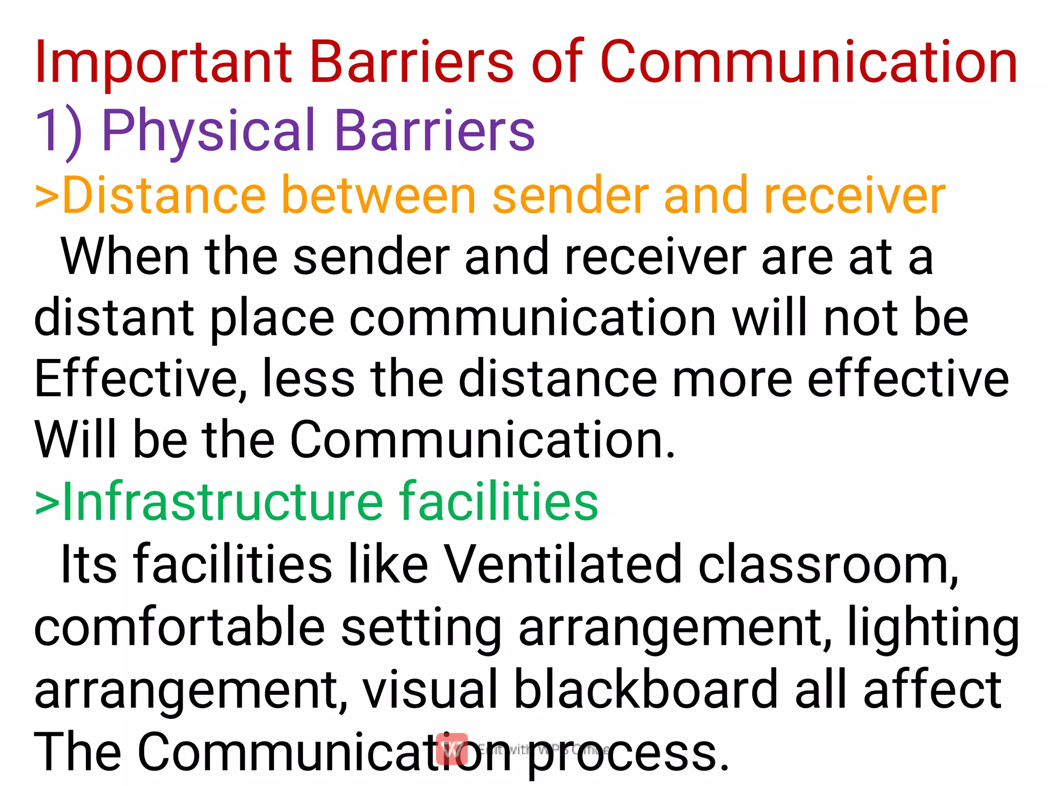 Seminar on barriers of communication by shobha chikkalaki (1) | PDF