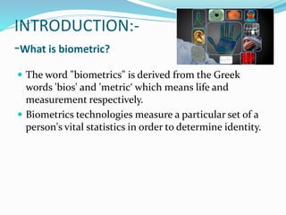 SEMINAR ON BIOMETRIC TECHNOLOG0Y.1pptx.pptx