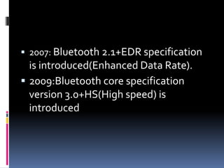 Seminar on bluetooth | PPTX