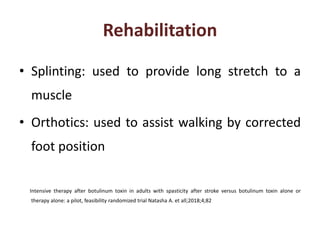 BOTOX injection and Rehabilitation after BOTOX | PPT