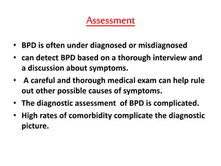 Borderline Personality Disorder presented by MANASA GS, MSC APPLIED ...