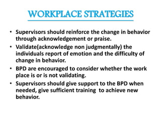 Borderline Personality Disorder presented by MANASA GS, MSC APPLIED ...