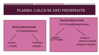 Calcium and phosphate metabolism | PPT