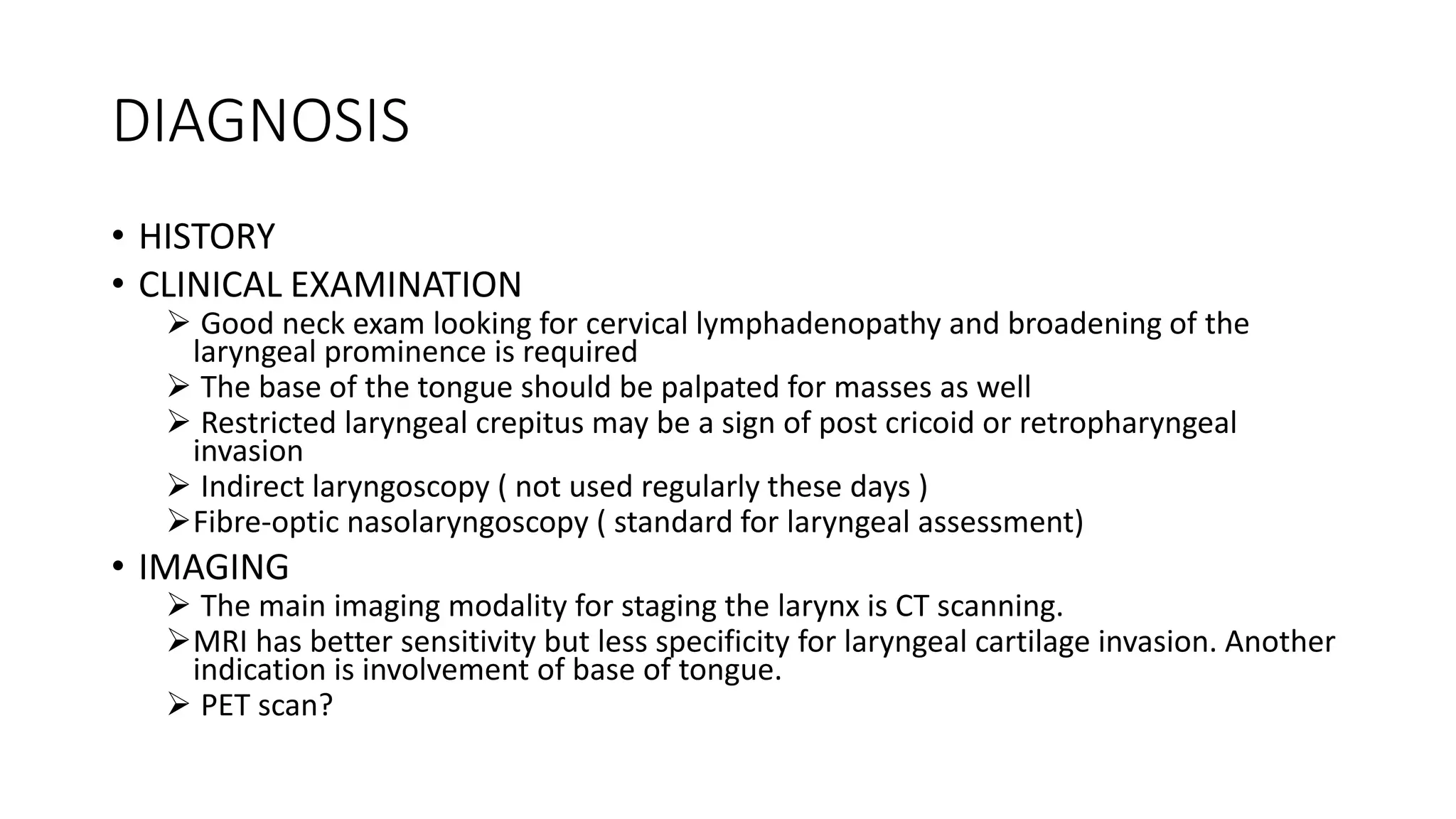 Seminar on cancer of larynx | PPTX
