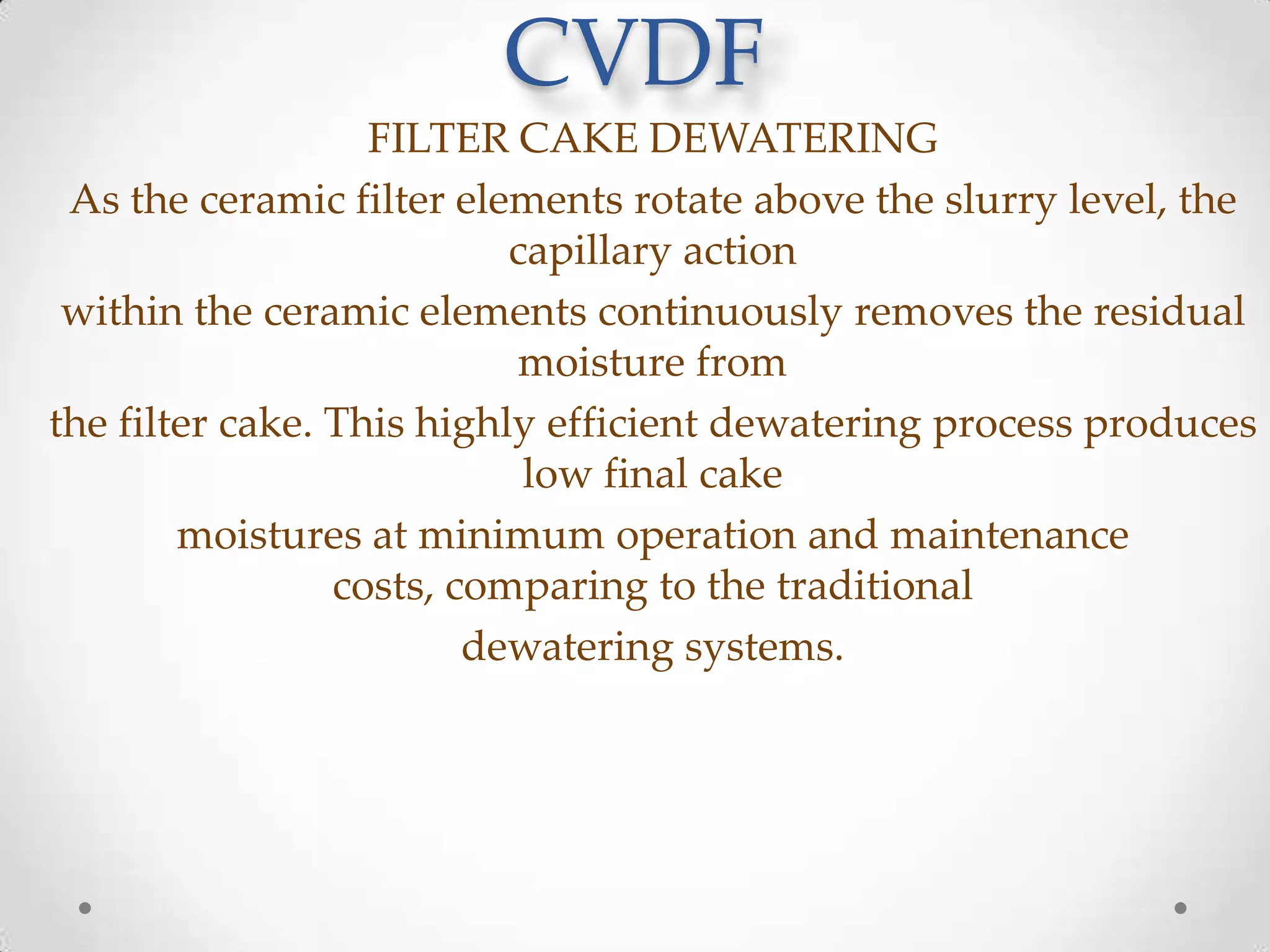 Seminar on ceramic vacuum disc filter(CVDF) | PPTX