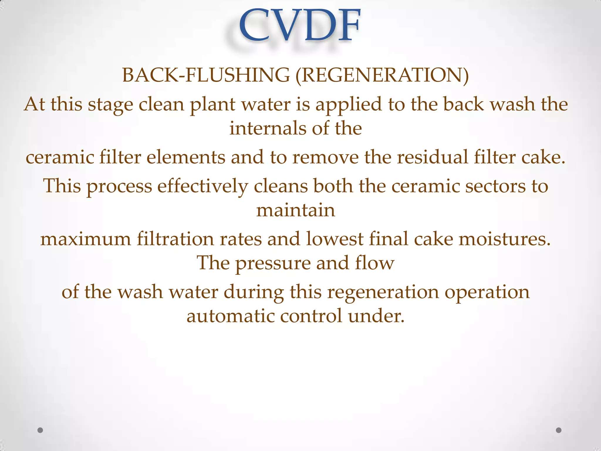 Seminar on ceramic vacuum disc filter(CVDF) | PPTX