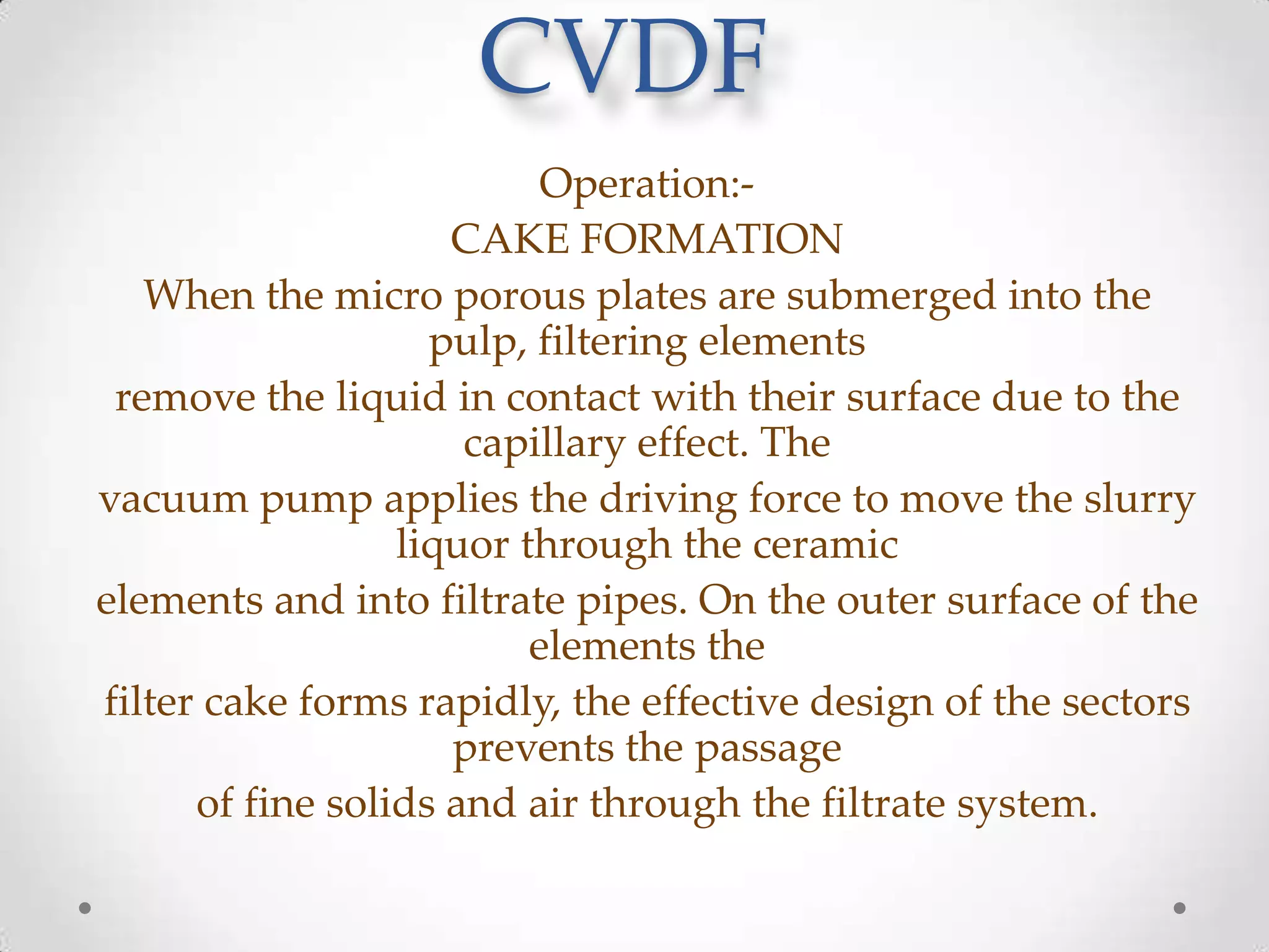 Seminar on ceramic vacuum disc filter(CVDF) | PPTX