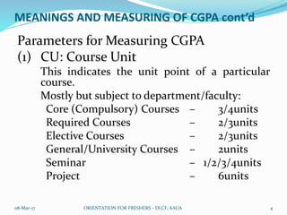 Seminar on cgpa calculation | PPTX