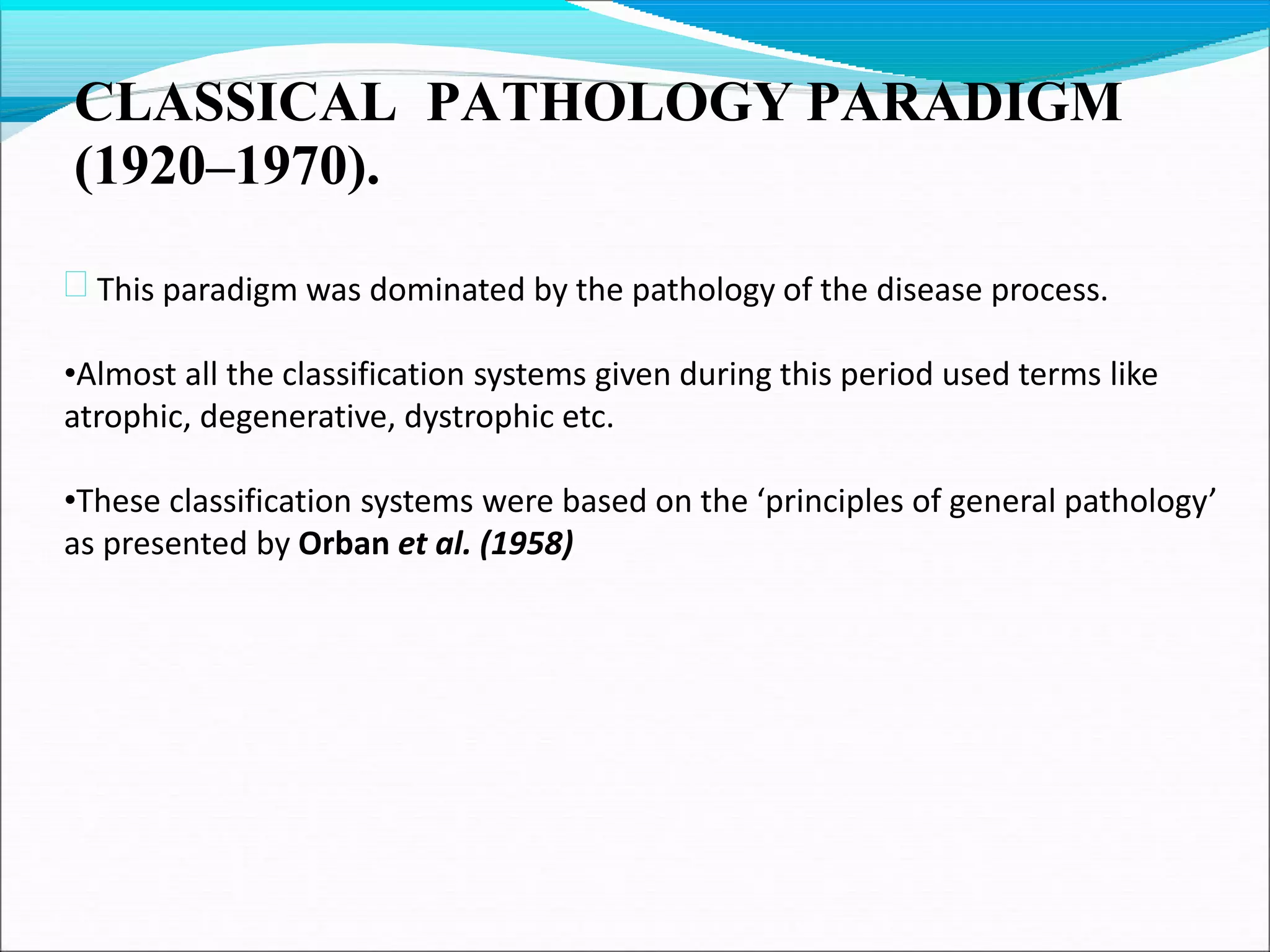 Seminar on classification of periodontal diseases | PPTX