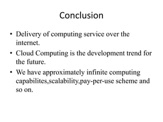 Seminar on cloud computing | PPTX