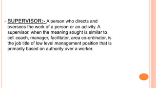 concept of faculty supervisor dual position | PPTX