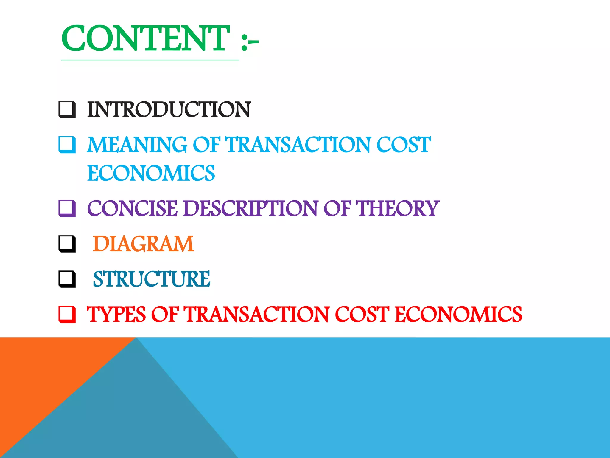 trasaction cost economic | PPTX