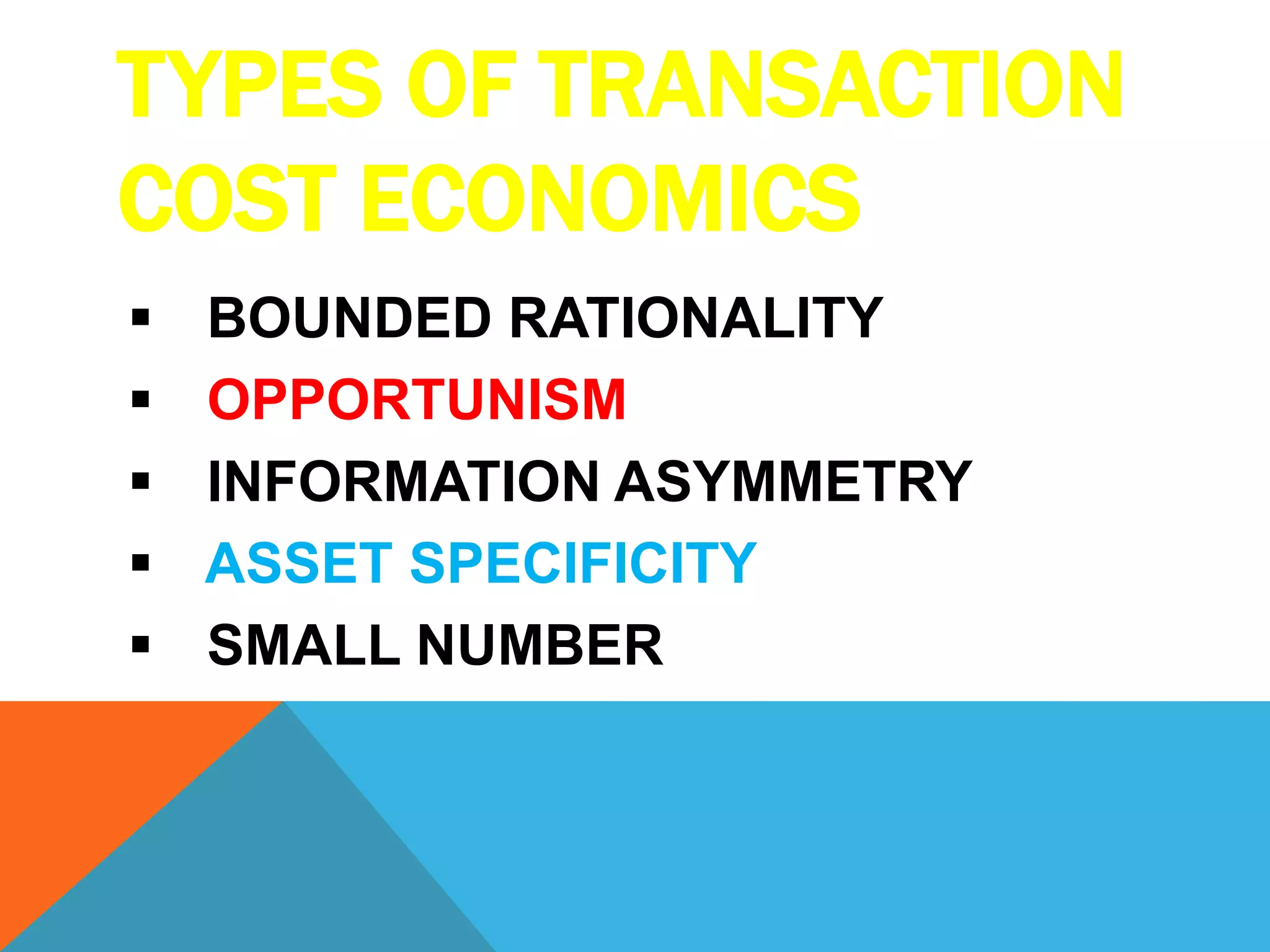trasaction cost economic | PPTX