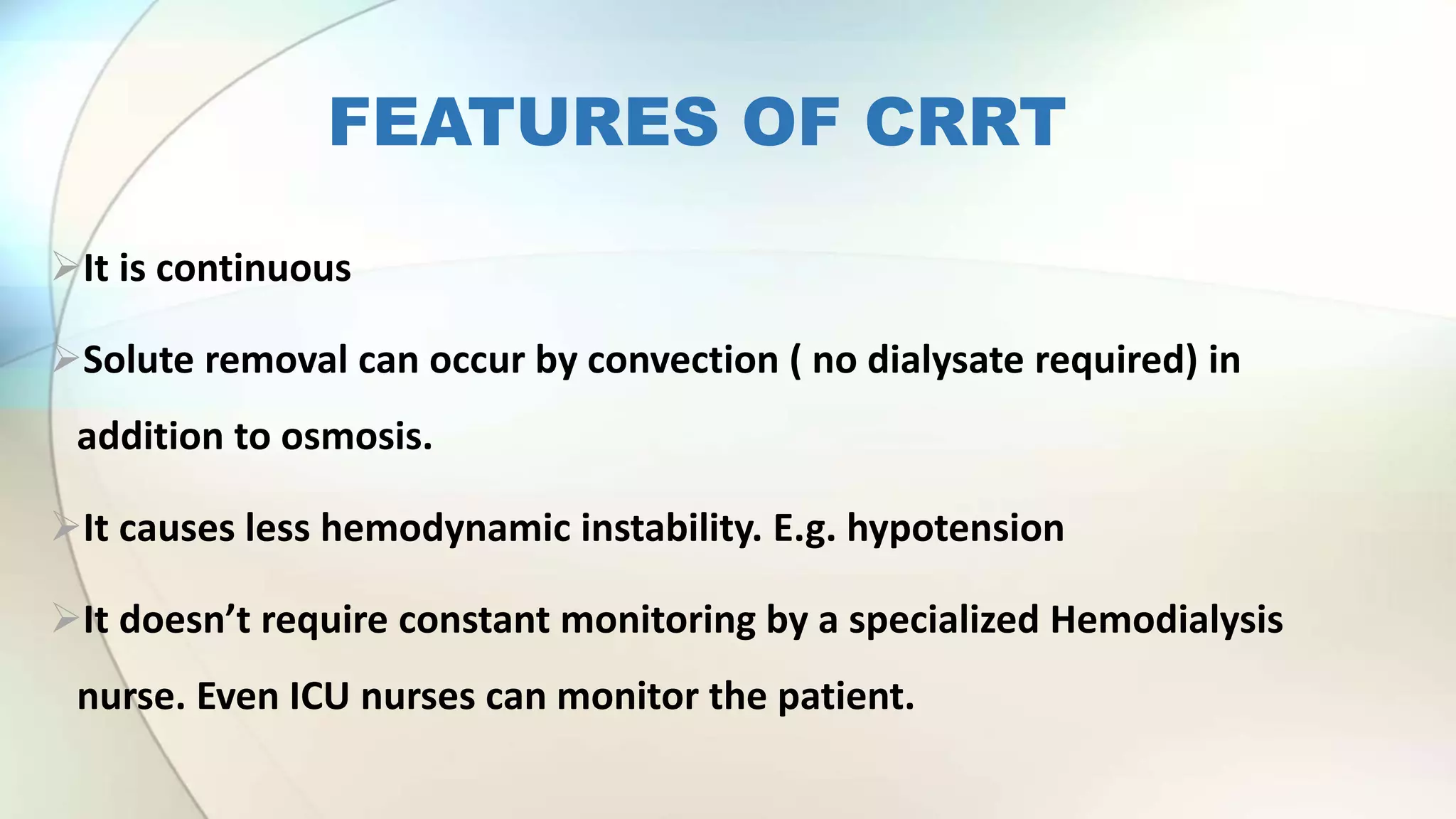 Seminar on CRRT | PPTX