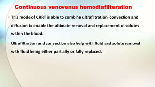 Seminar on CRRT | PPTX
