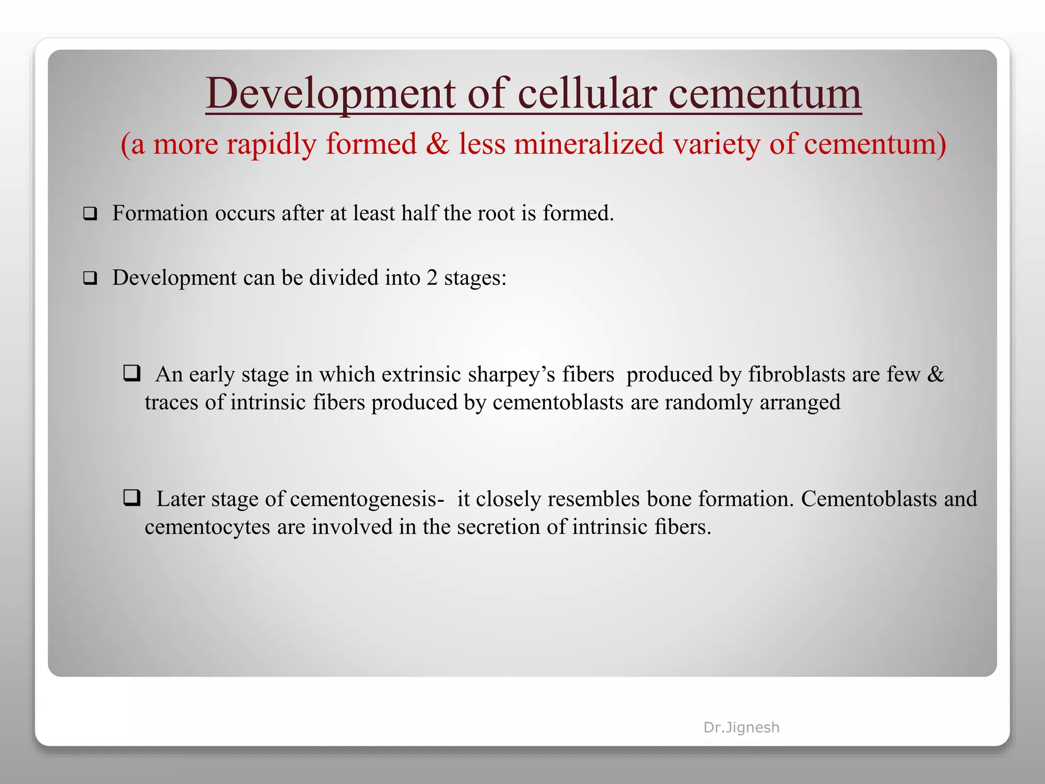 Development of periodontium | PPTX