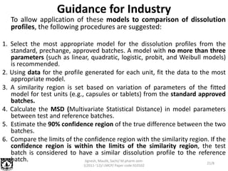 Seminar on dissolution profile comparison | PPTX