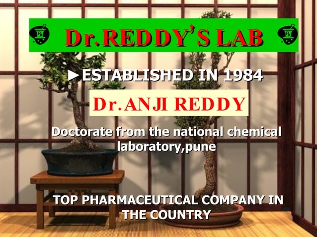 Seminar On Dr.Reddys Lab | PPT