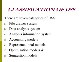 Seminar on dss | PPT